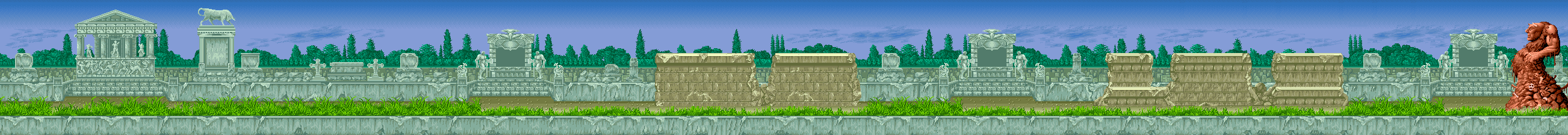 Altered Beast Stage 1: Graveyard