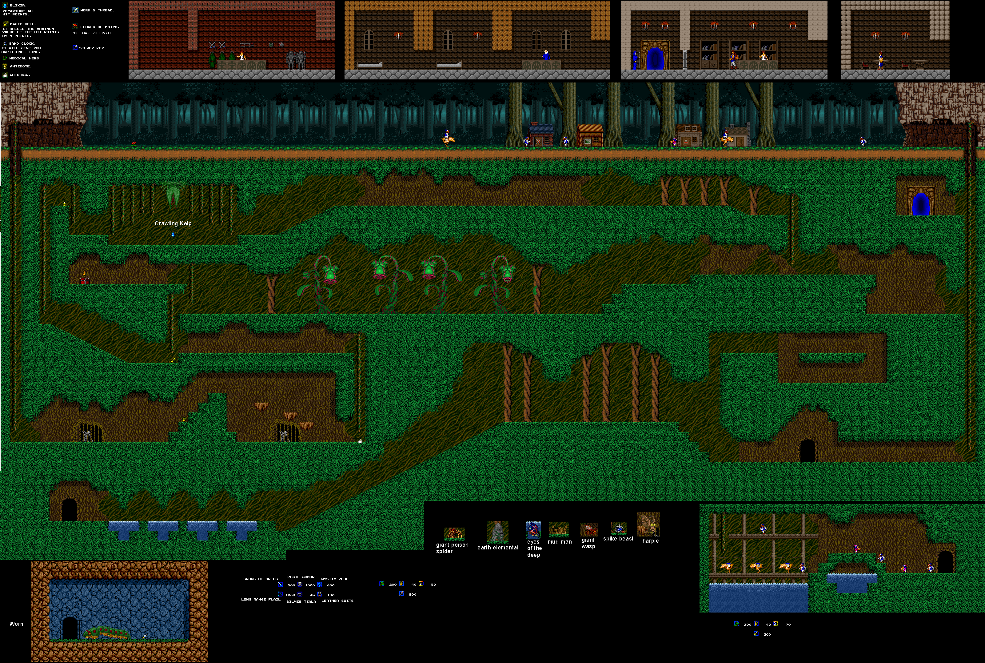 Cadash 3rd Area: The Grove Of The Gnomes, The Trackless Forest & The ...