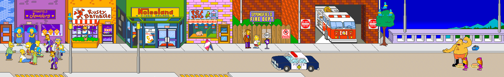 The Simpsons Stage 1: Downtown Springfield