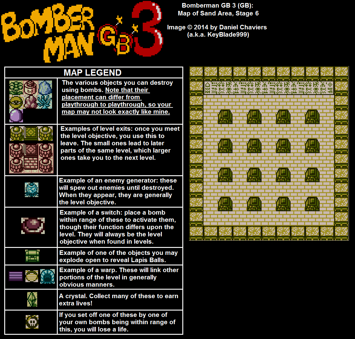 Bomberman GB 3 Maps