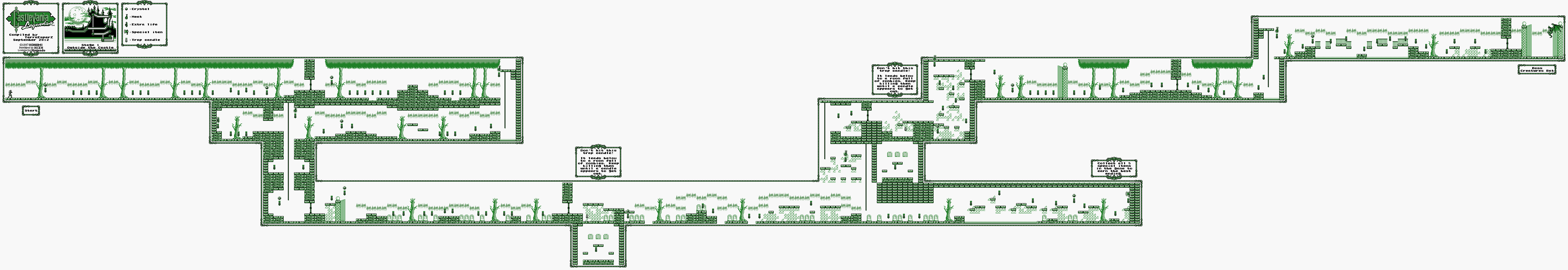 Castlevania Legends Maps