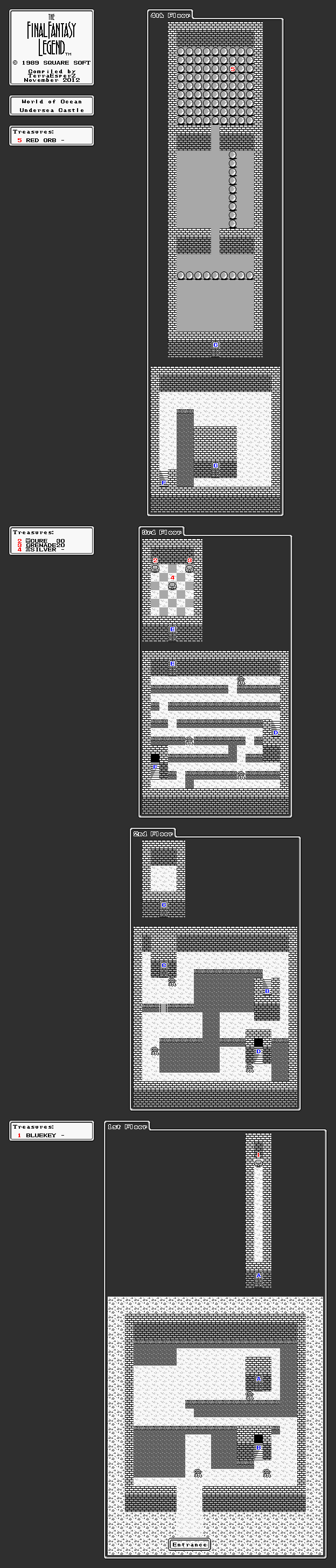 The Final Fantasy Legend Maps