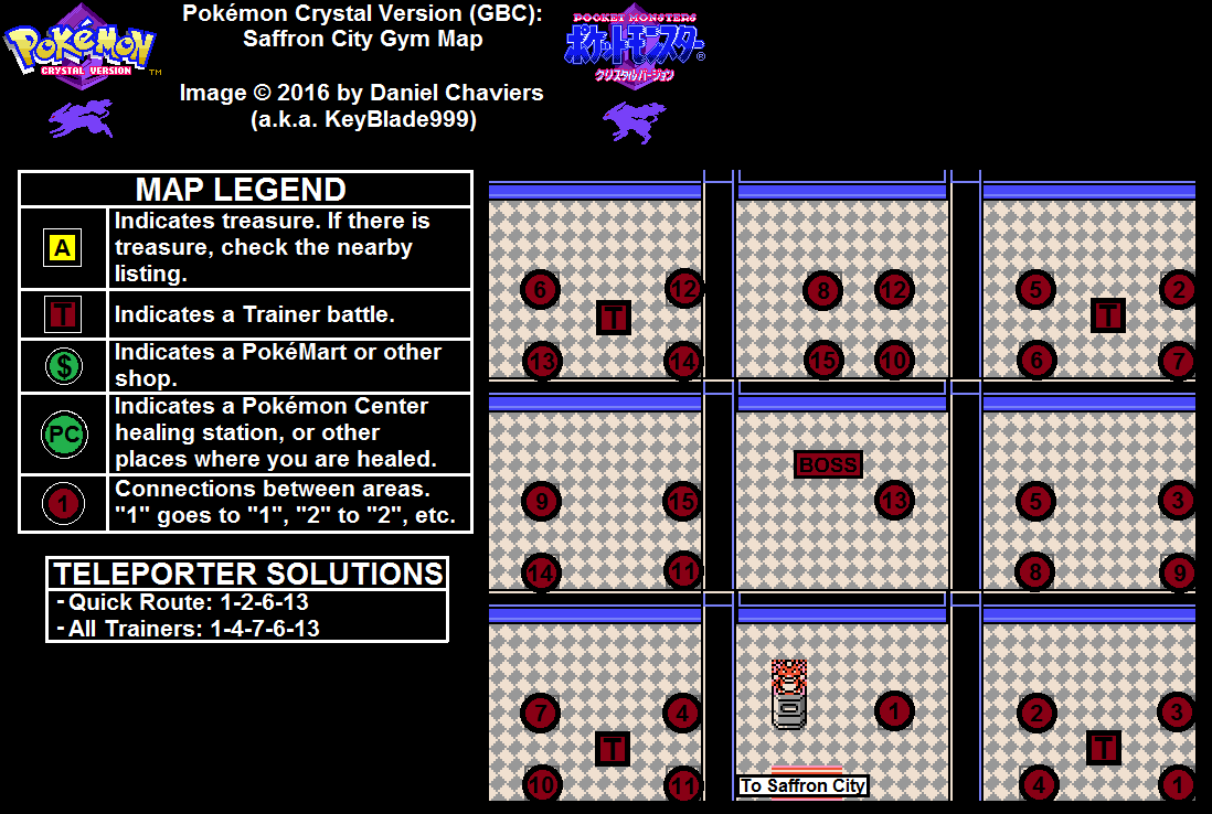 Pokemon: Crystal Version Kanto Saffron City - Gym