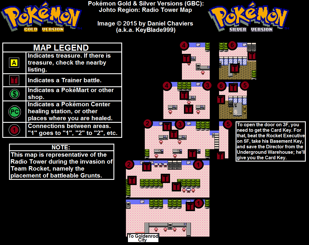 Pokemon: Gold & Silver Versions Johto Goldenrod Radio Tower