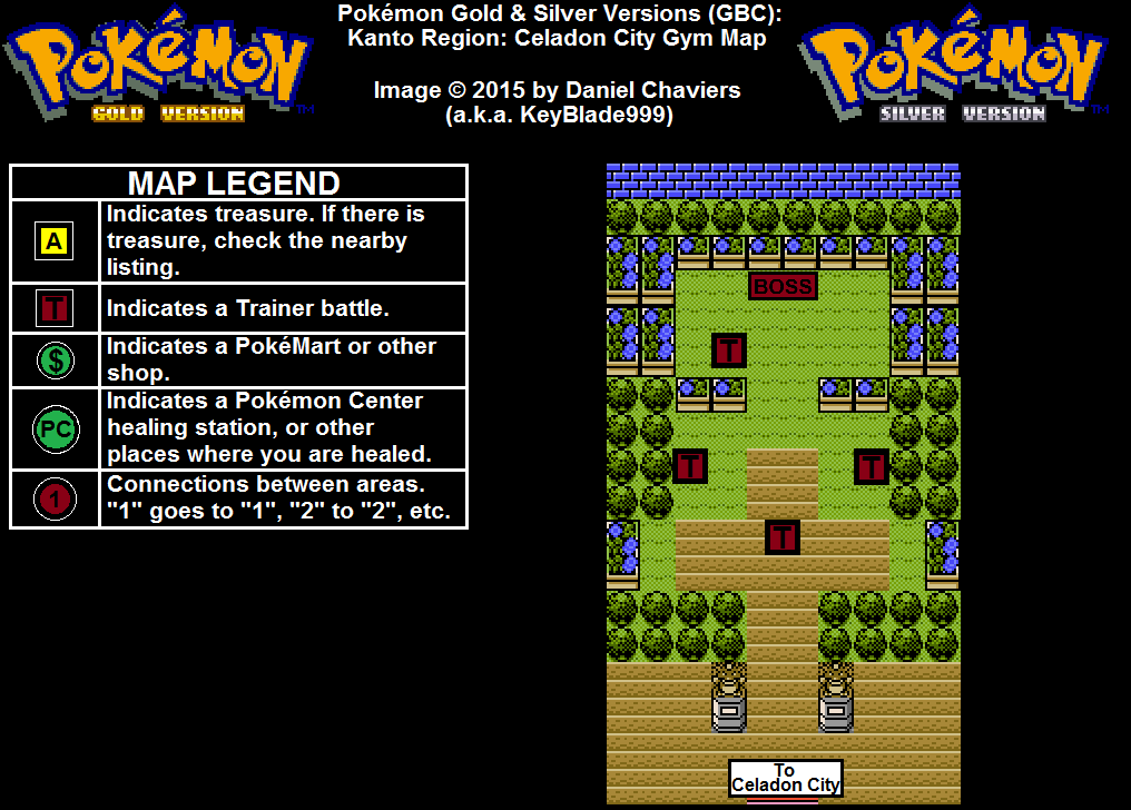 Pokemon: Gold & Silver Versions Kanto Celadon City - Gym