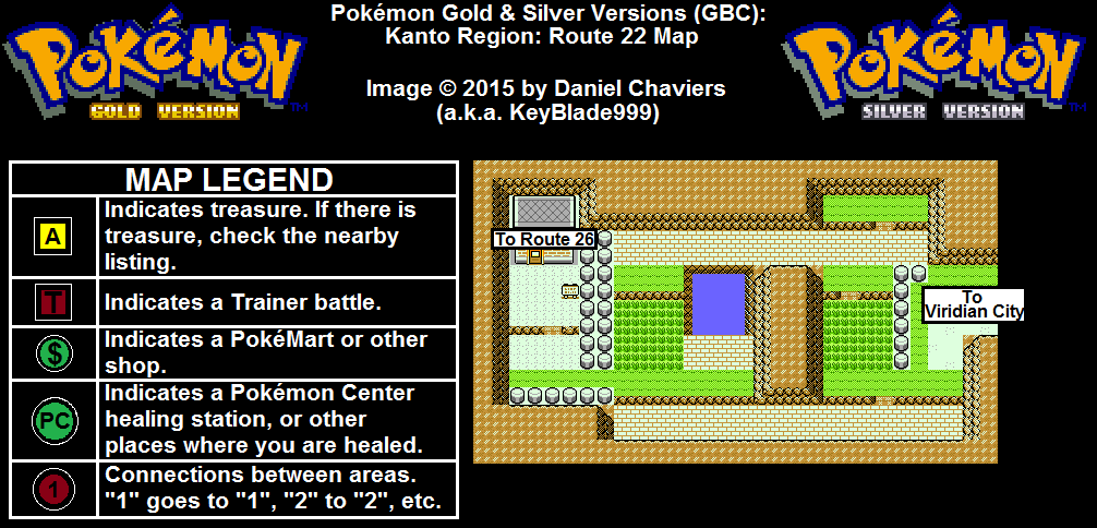 Pokemon: Gold & Silver Versions Kanto Route 22