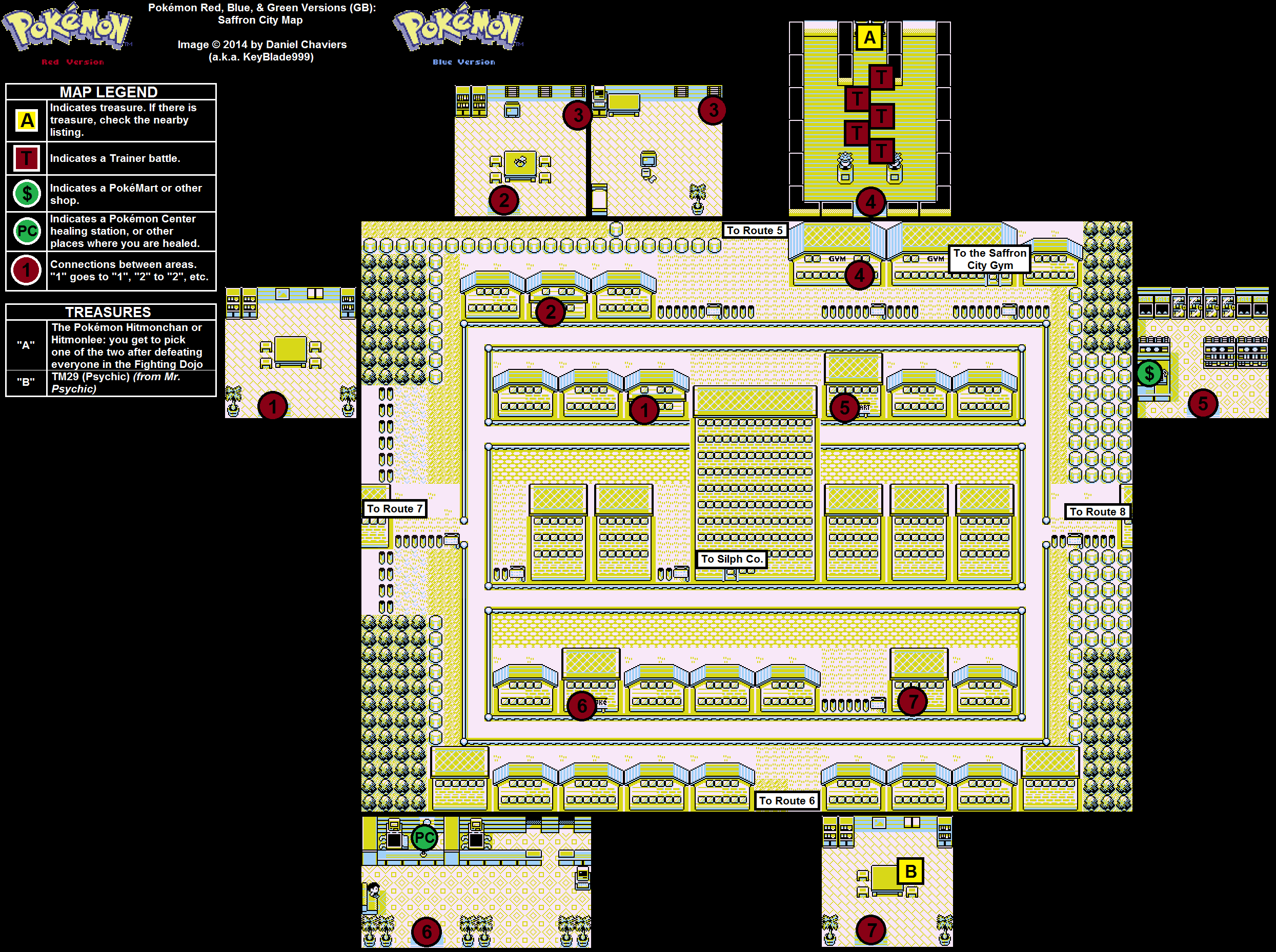 Pokemon: Red, Green & Blue Versions Saffron City (After)