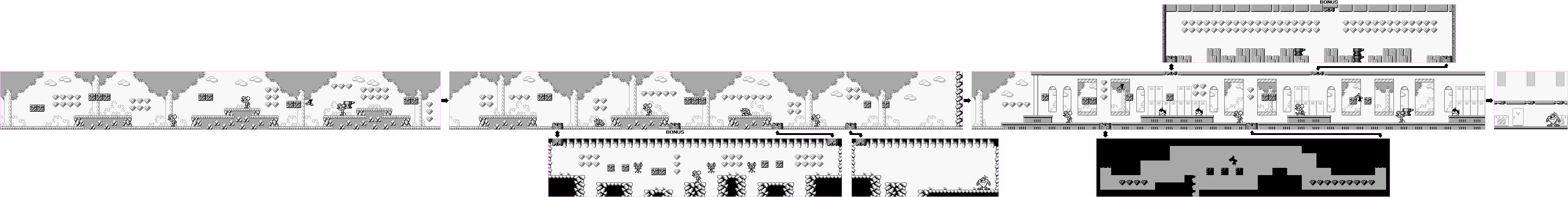 Tiny Toon Adventures: Babs' Big Break Maps