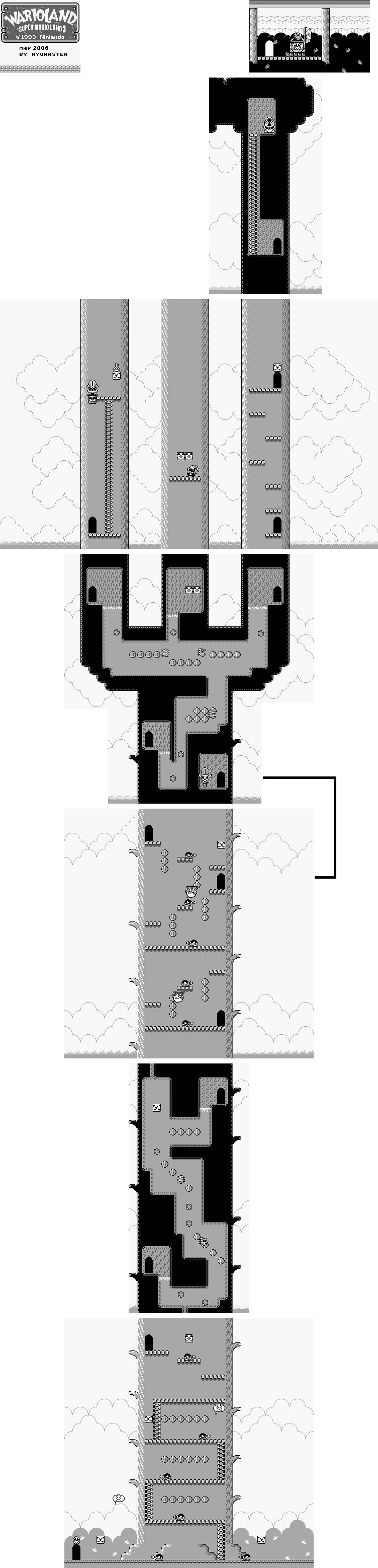 Wario Land: Super Mario Land 3 Maps