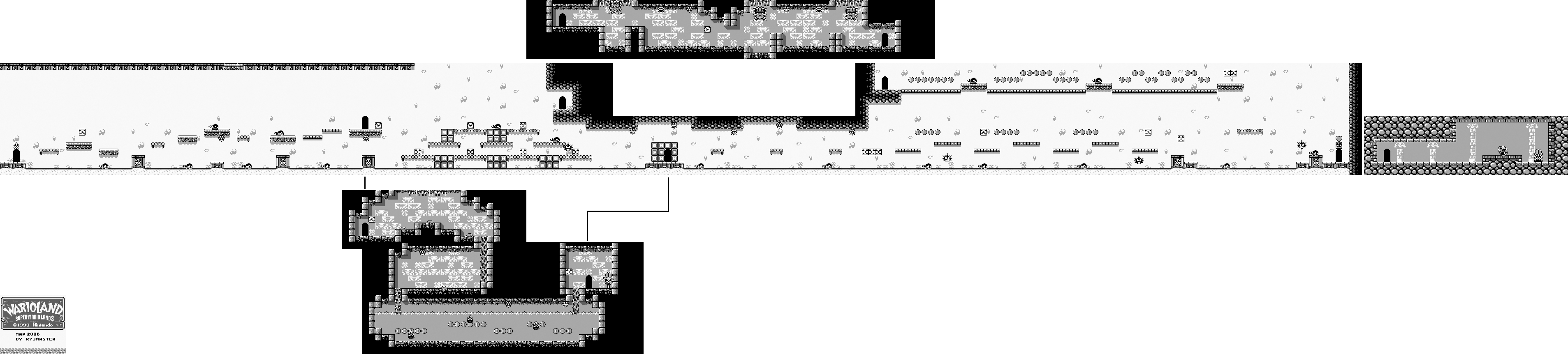 Wario Land: Super Mario Land 3 Maps