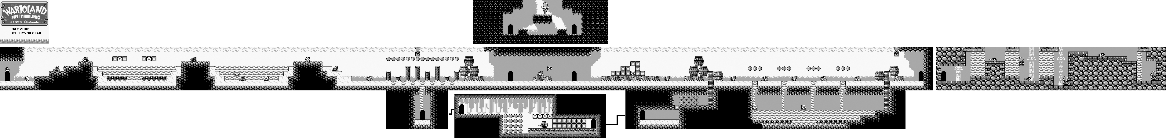 Wario Land: Super Mario Land 3 Maps
