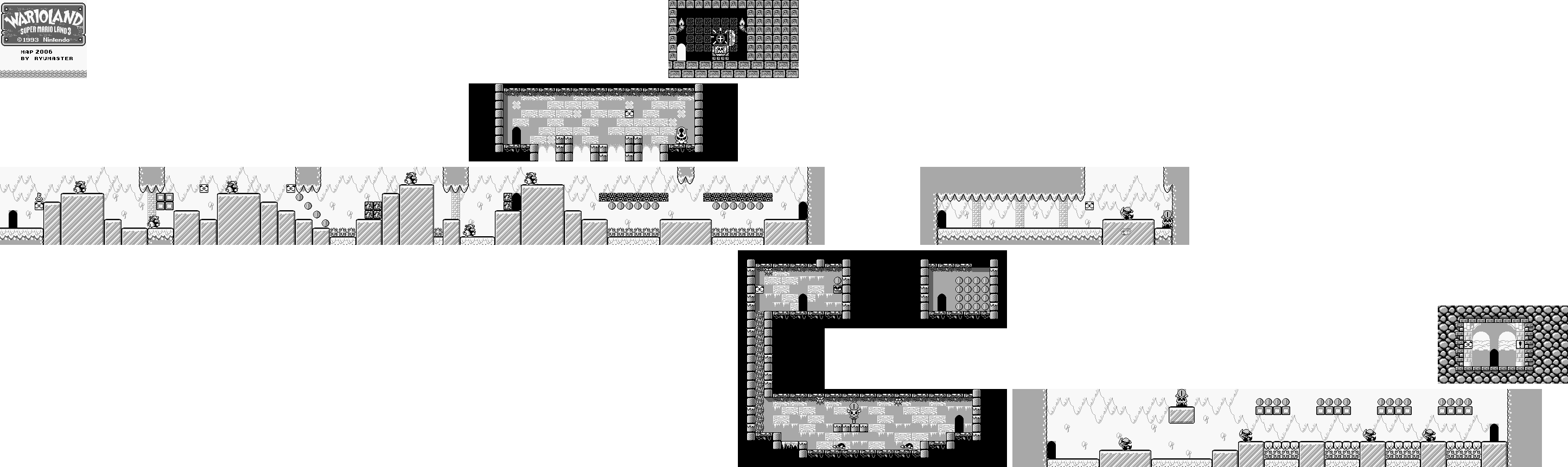 Wario Land: Super Mario Land 3 Maps