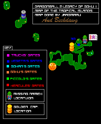 Dragon Ball Z: The Legacy Of Goku II Tropical Islands