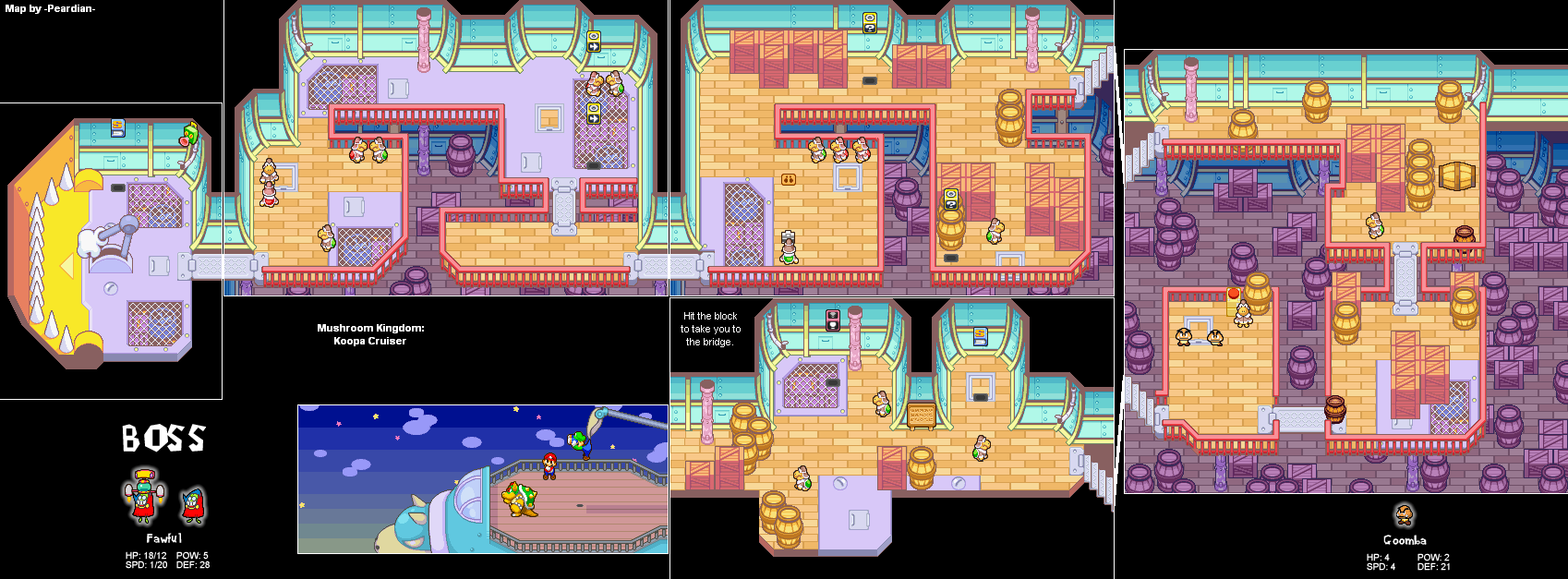 Mario & Luigi: Superstar Saga Mushroom Kingdom Koopa Cruiser