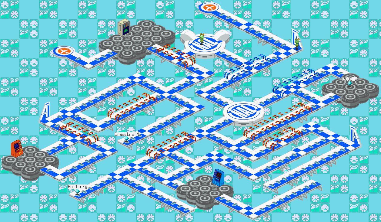 Mega Man: Battle Network 2 Airplane Cable Network System Section 3