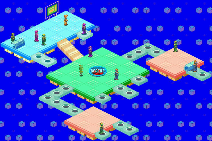Mega Man: Battle Network 3 - Blue / White Beach Internet System Square