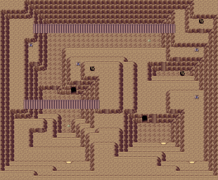 Pokemon: Emerald Version Shoal Cave 1F (2) (Low Tide)