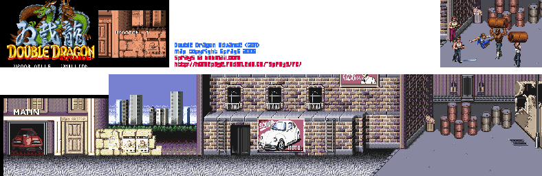 Double Dragon Advance Maps