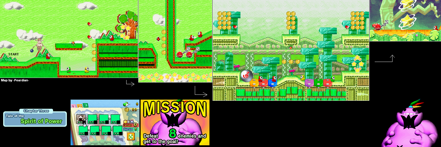 Yoshi: Topsy-Turvy Tale Of The Spirit Of Power Mission 3-1