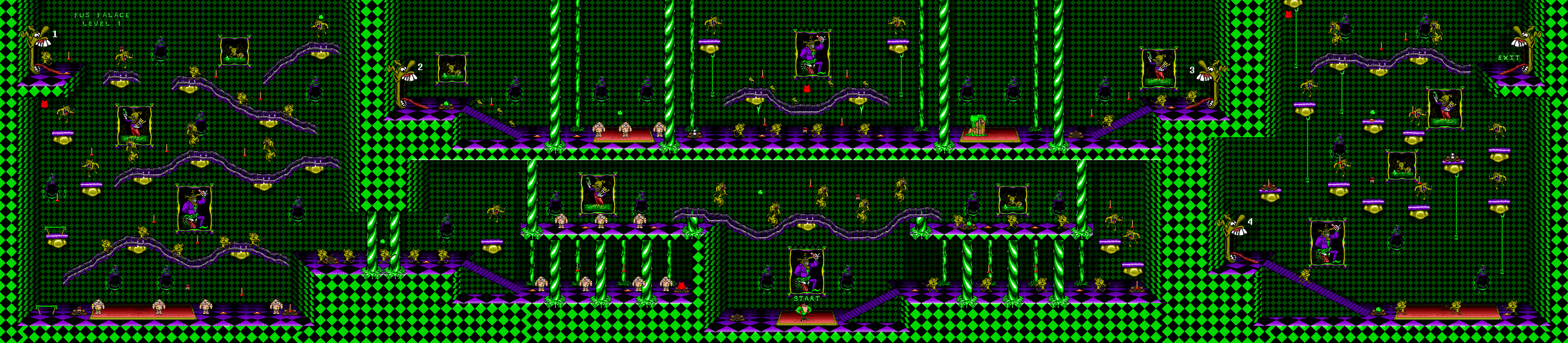 Boogerman: A Pick And Flick Adventure Pus Palace Level 1