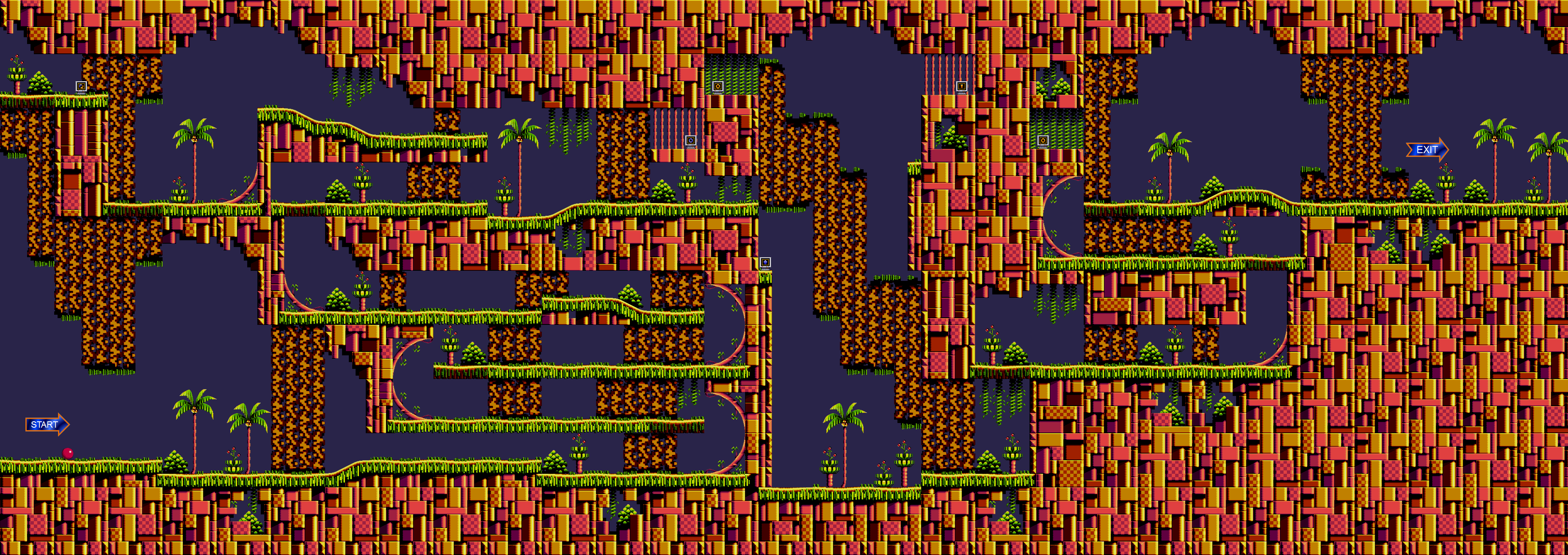 Knuckles' Chaotix Maps