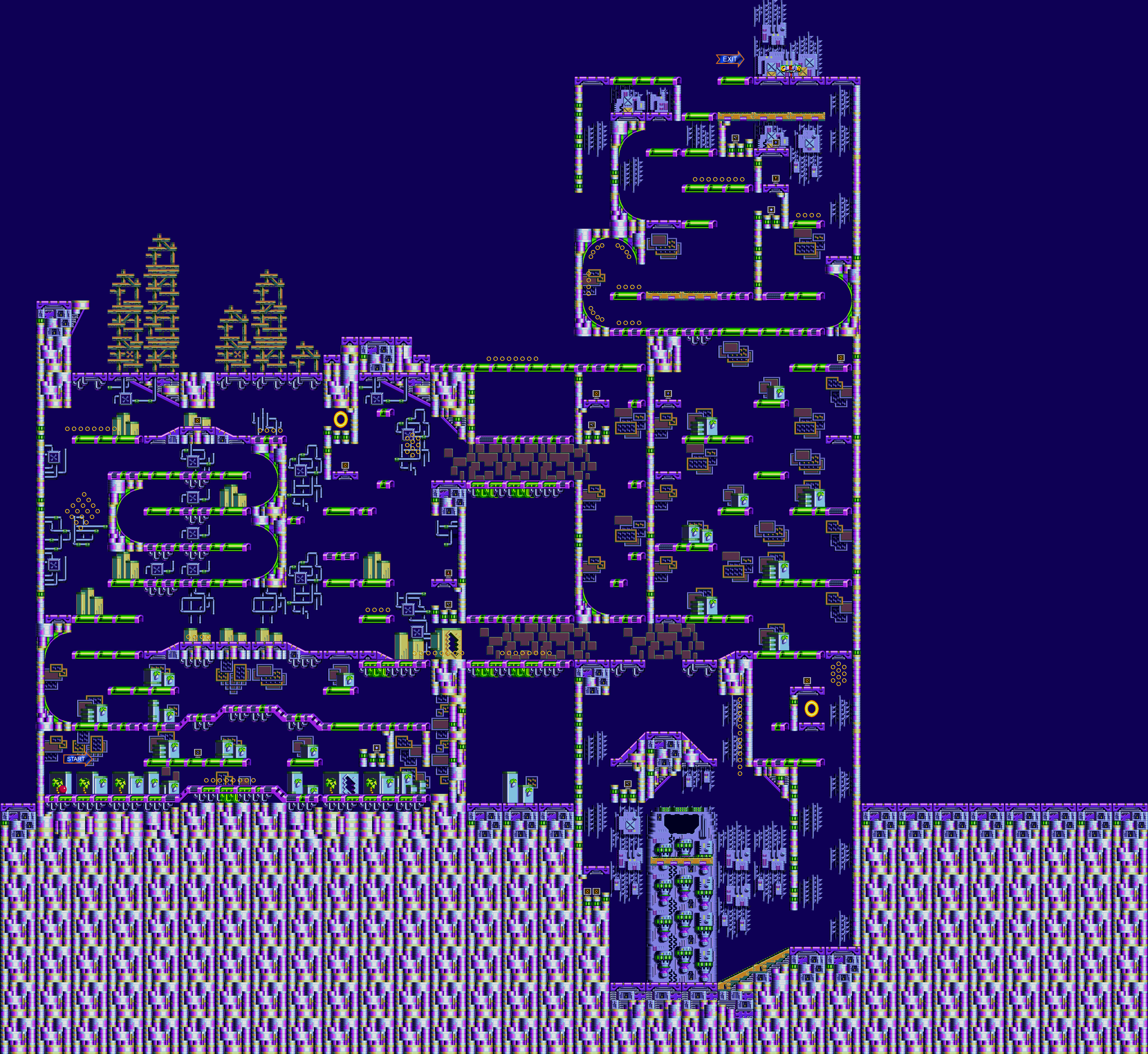 Knuckles' Chaotix Techno Tower Act 2