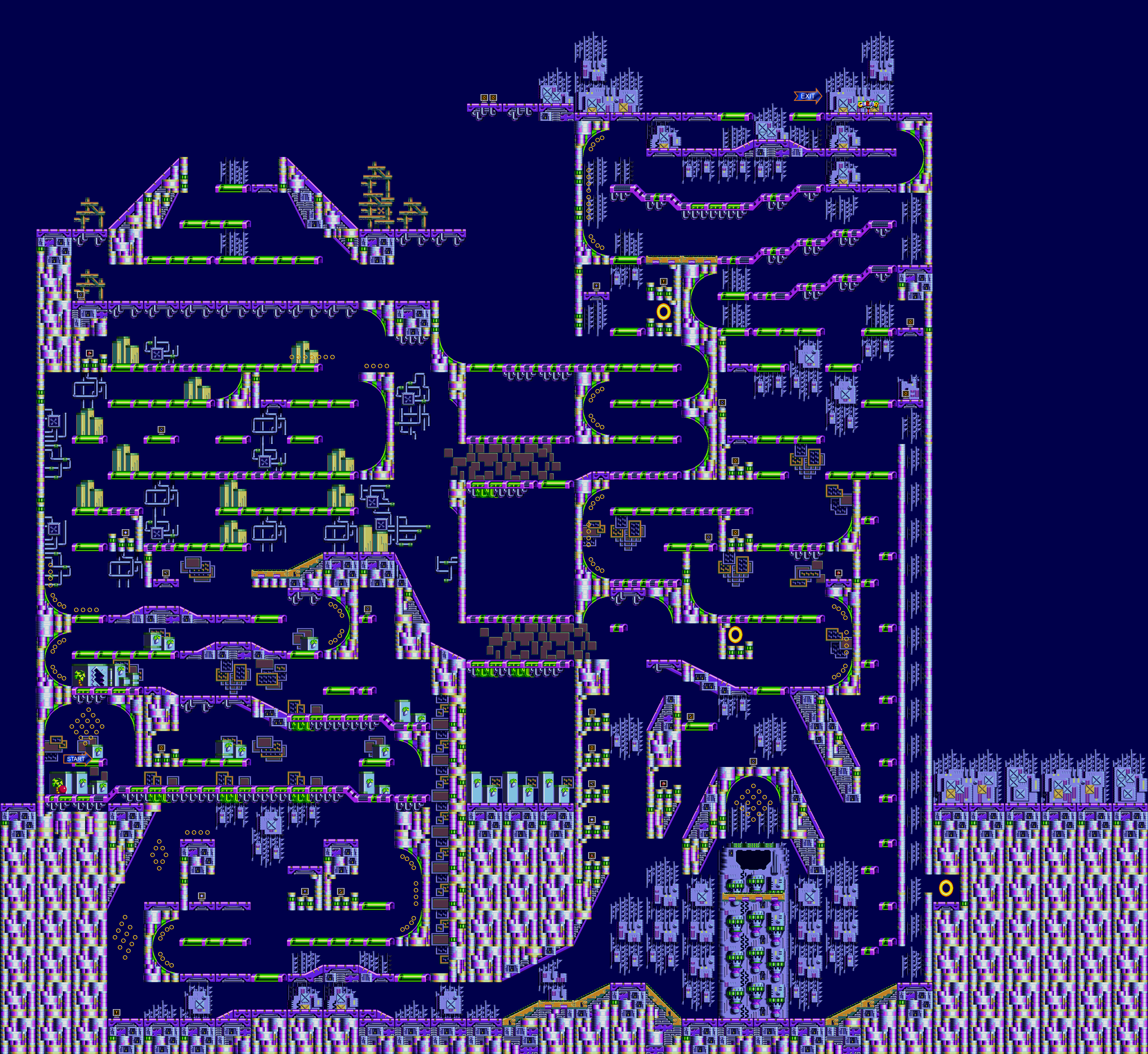 Knuckles' Chaotix Techno Tower Act 4