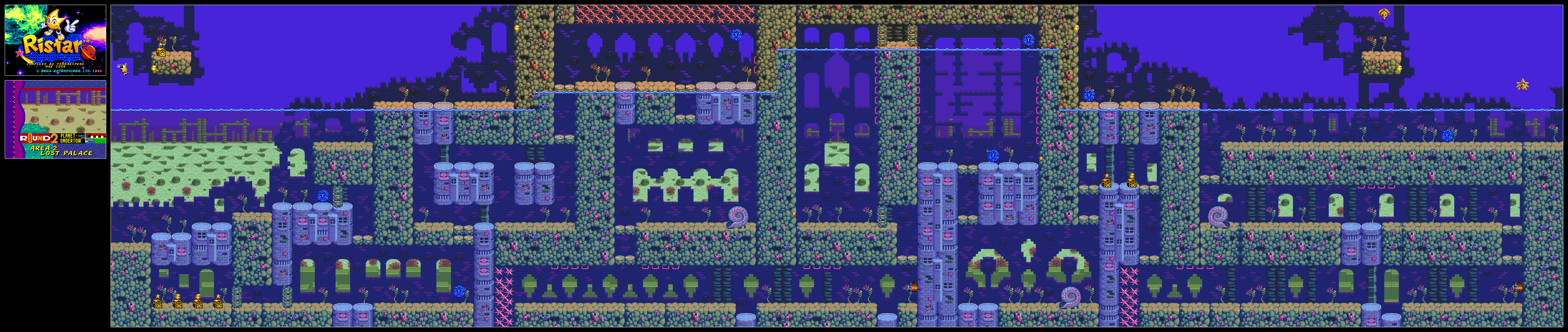 Ristar Round 2: Planet Undertow Area 2: Lost Palace