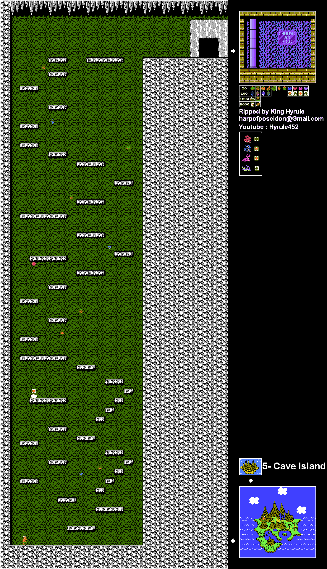 Adventure Island II Maps