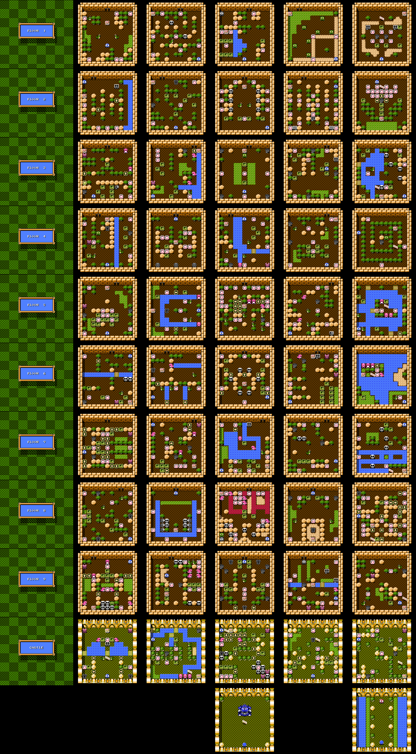 Adventures Of Lolo 2 Rooms