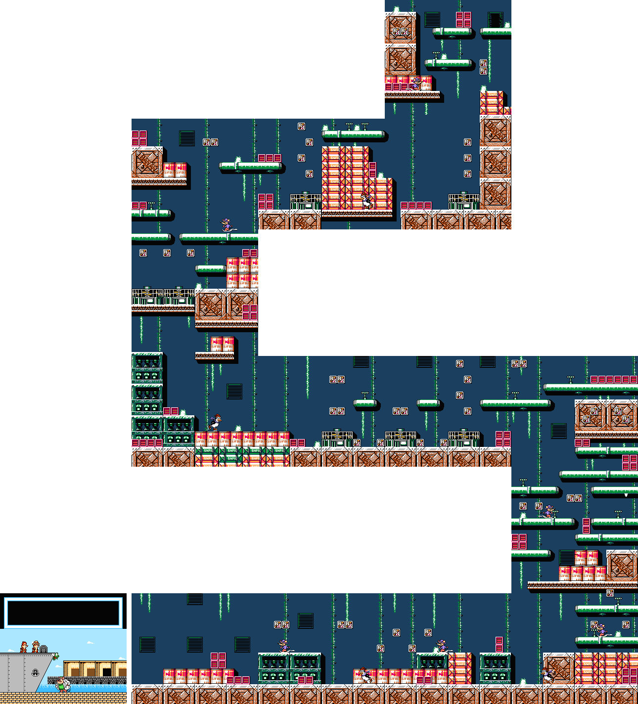 Chip 'N Dale: Rescue Rangers 2 Maps