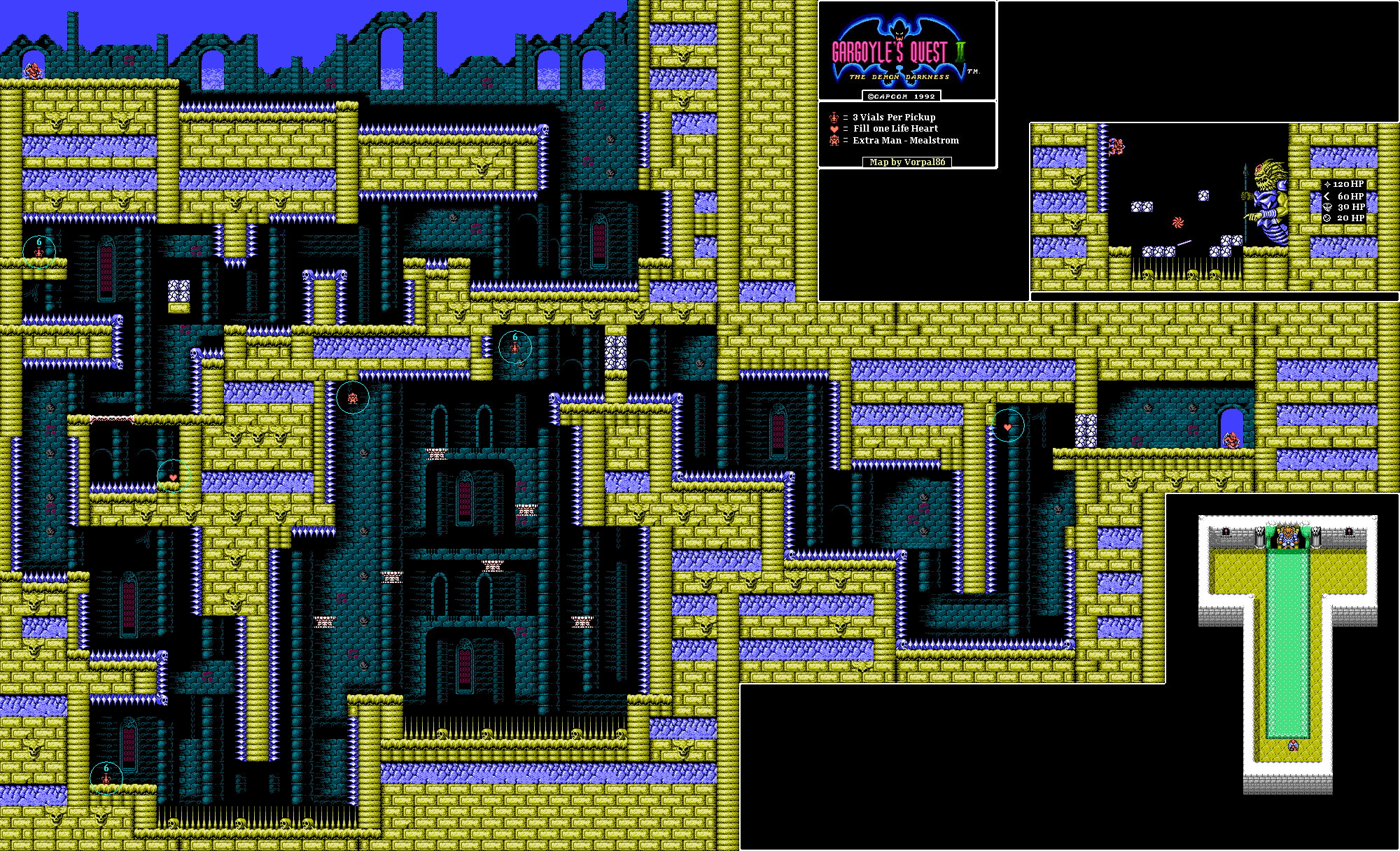 Gargoyle's Quest II: The Demon Darkness Breager Palace 1