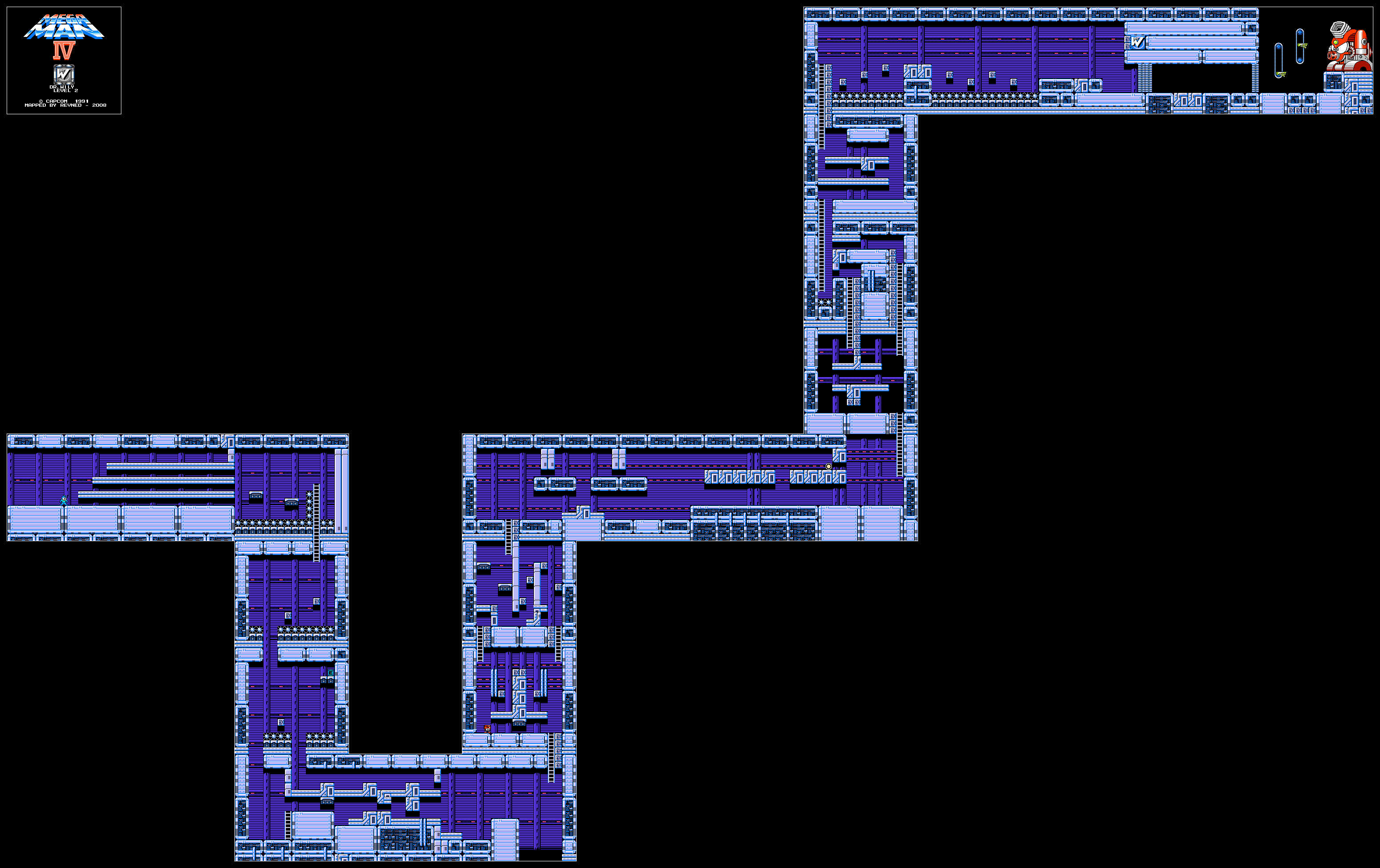 Mega Man IV Wily's Castle Level 2
