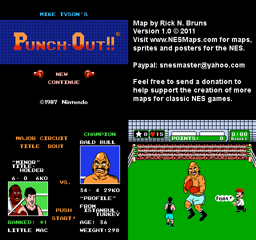 Mike Tyson's Punch-Out!! Major Circuit Bald Bull
