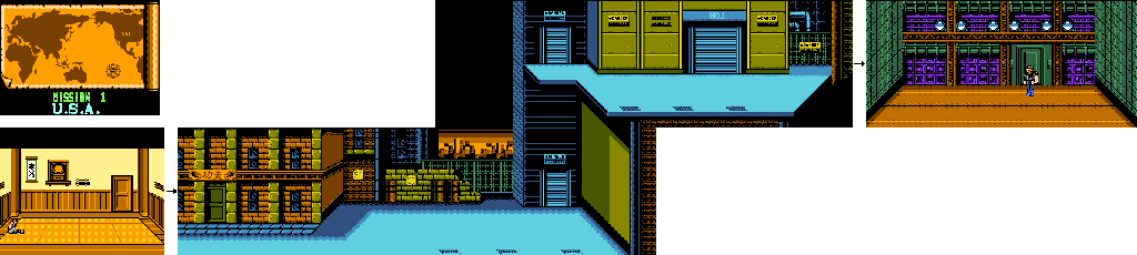 Double Dragon III: The Sacred Stones Maps