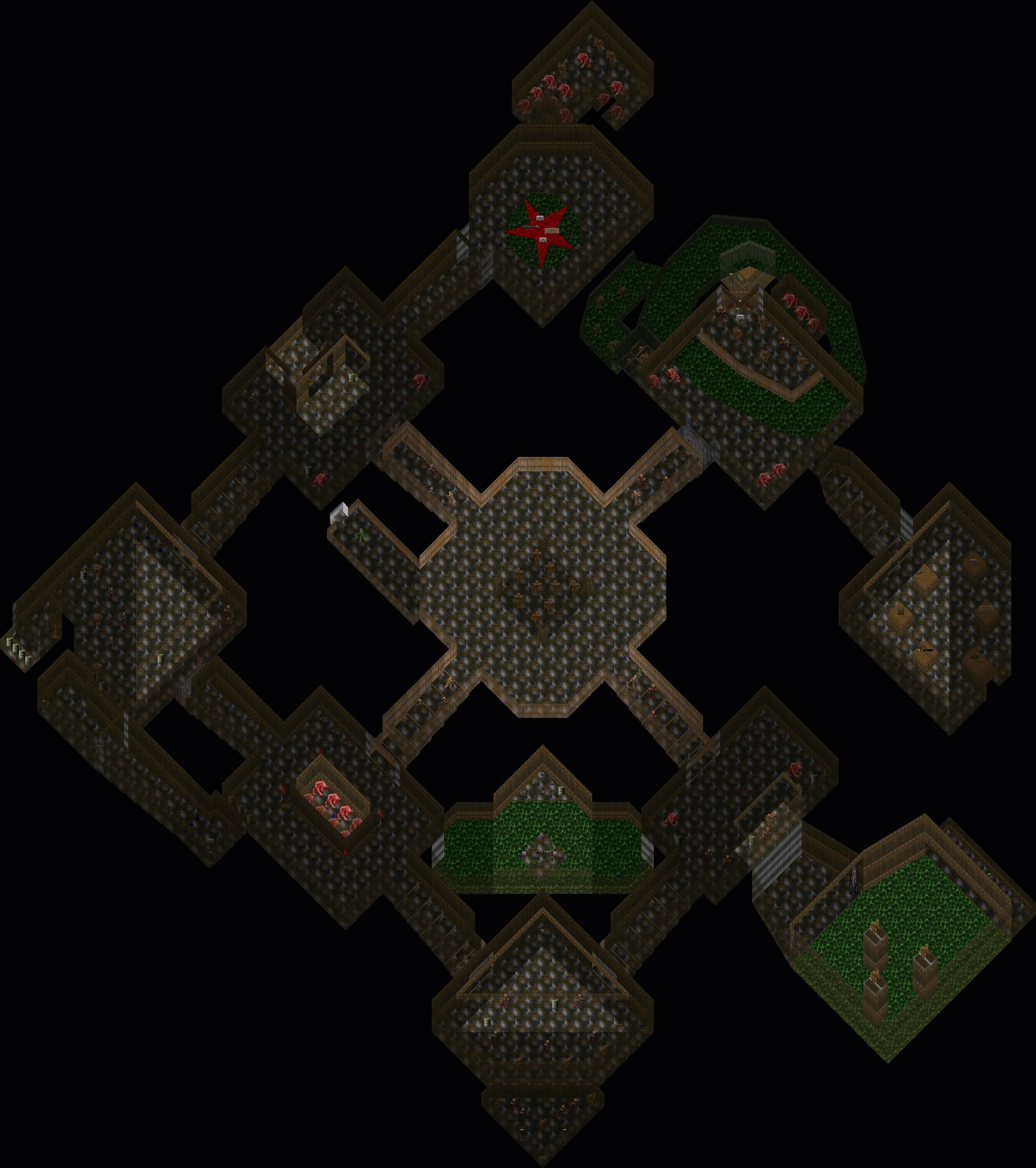 Doom Episode 1 Map 9: Military Base