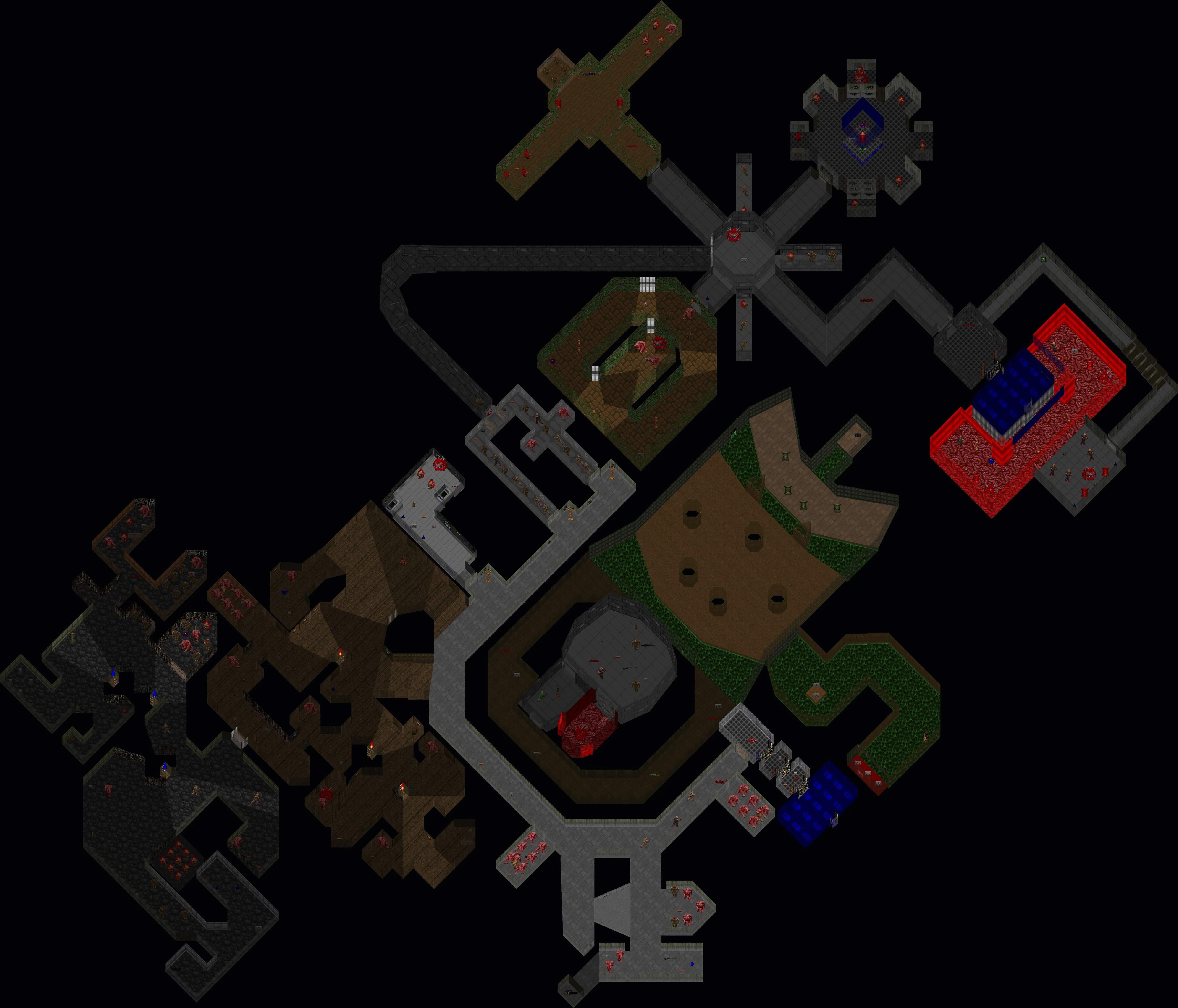 Doom Episode 2 Map 6: Halls of the Damned