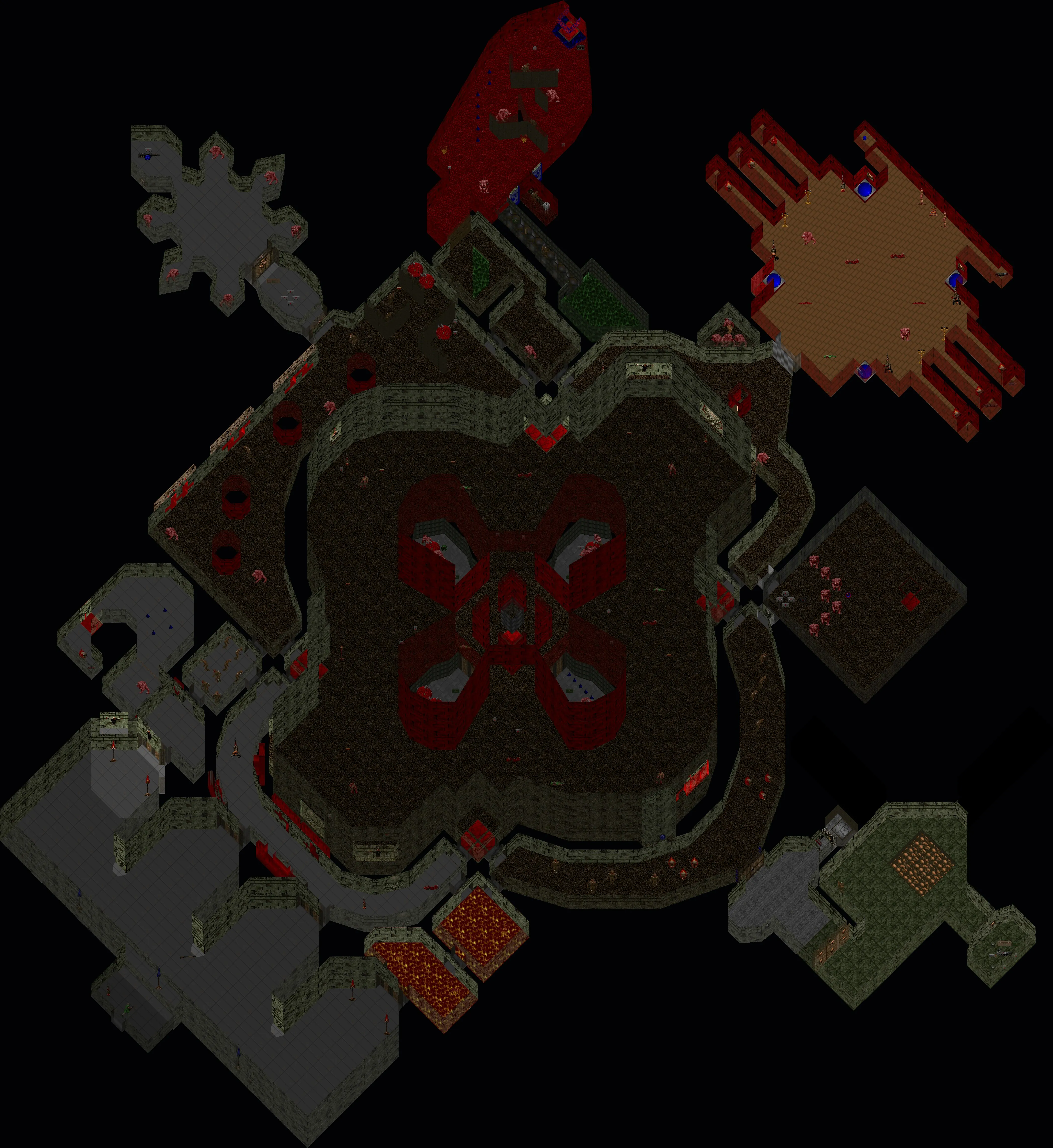 Doom Episode 3 Map 5: Unholy Cathedral