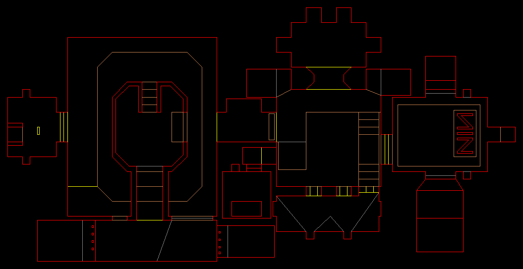 Doom Episode 4 Map 1: Hell Beneath (In-Game Map)