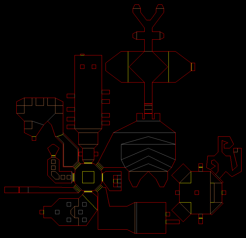 Doom II: Hell on Earth Level 08: Tricks And Traps (In-Game Map)