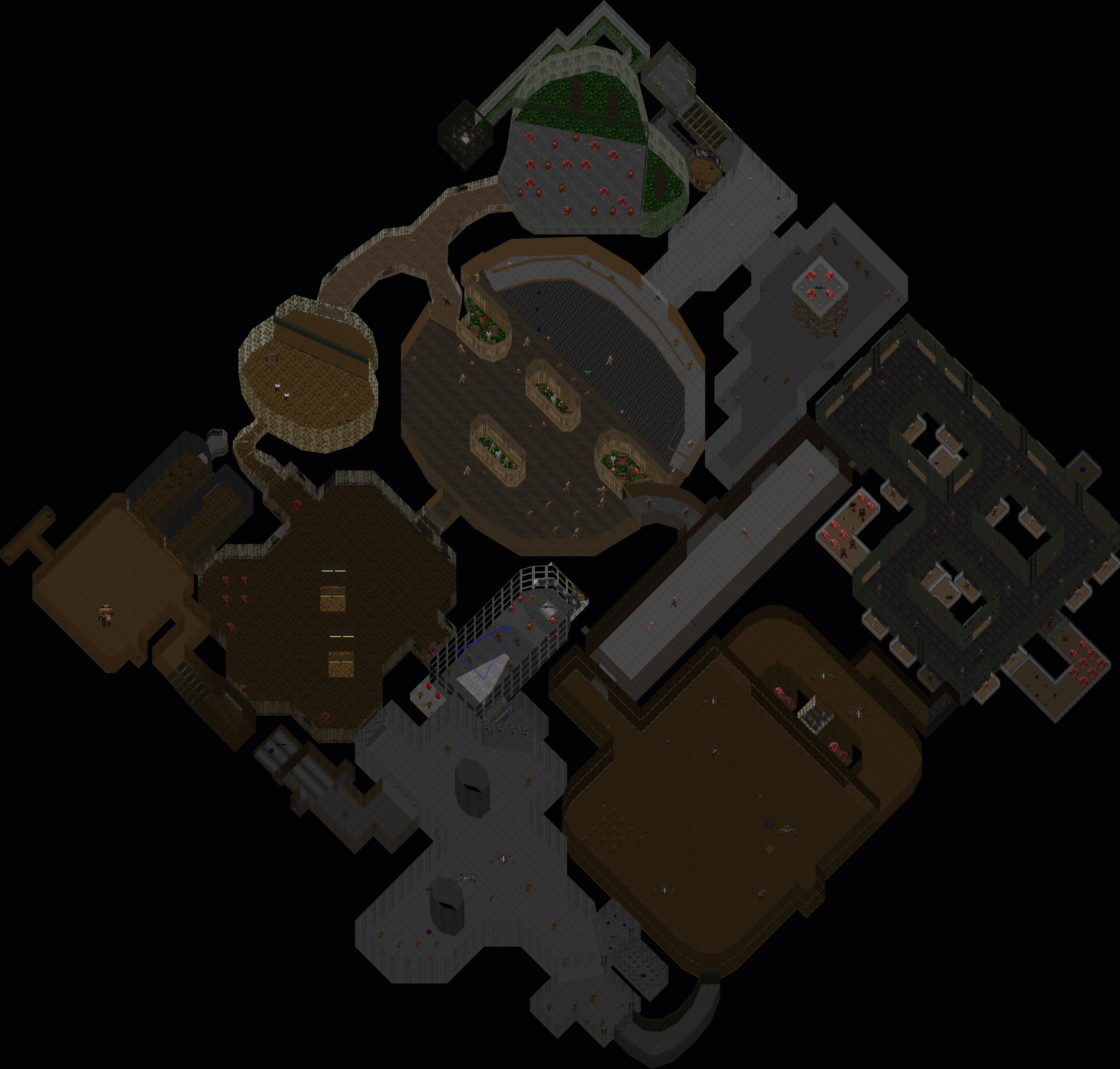 Doom II: Hell on Earth Level 10: Refueling Base