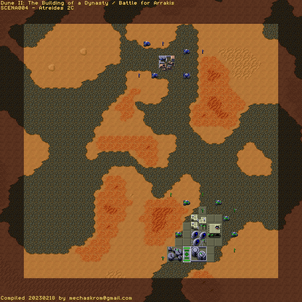 Dune II: The Building Of A Dynasty Atreides SCENA004 - 2C