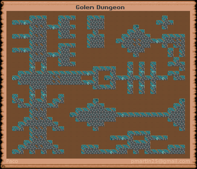 Might And Magic: Clouds Of Xeen Golem Dungeon (In-Game Map)