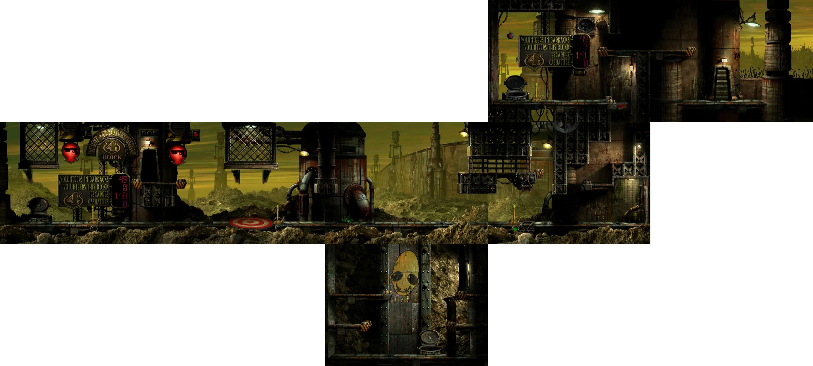 Oddworld: Abe's Exoddus Slig Barracks Block 4 Exit - BAP14C 01-06; 11