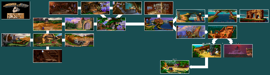 The Legend Of Kyrandia - Book Two: The Hand Of Fate Maps
