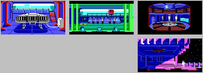 Space Quest II: Vohaul's Revenge Maps