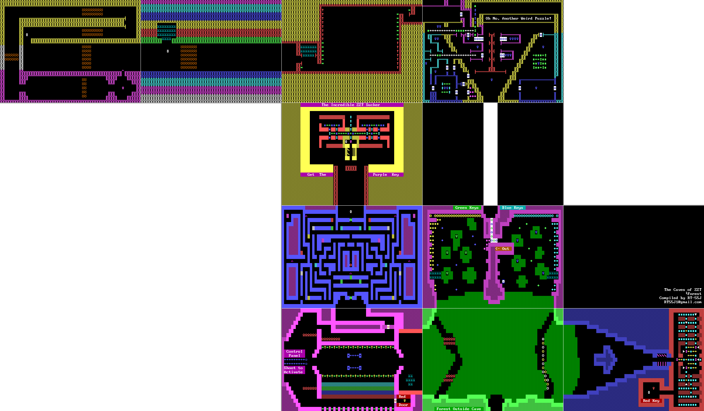 ZZT Caves Of ZZT Forest