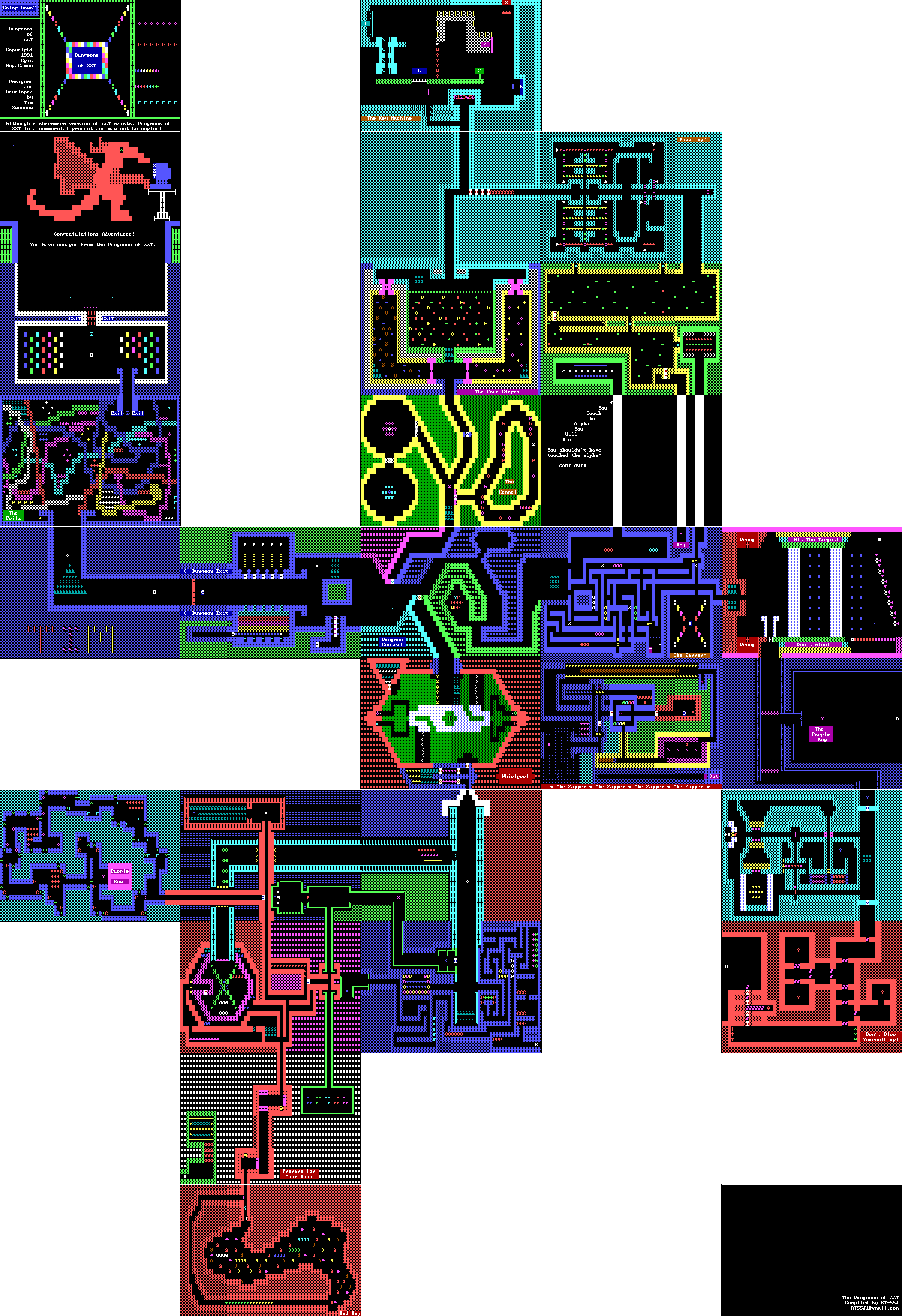 ZZT Dungeons Of ZZT