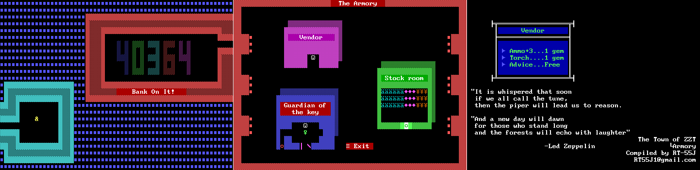 ZZT Town Of ZZT Armory