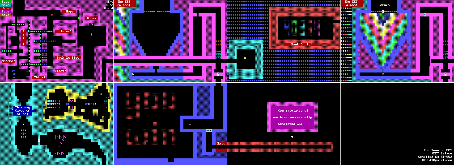 ZZT Town Of ZZT ZZT Palace